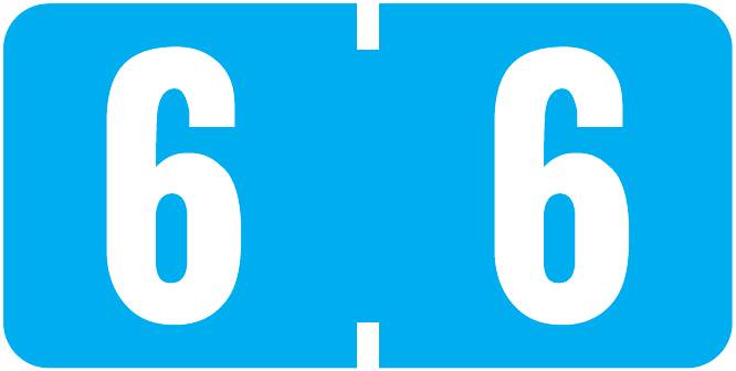 Tab Products 1277 Match A1277 Series Numeric Color Code Roll Labels