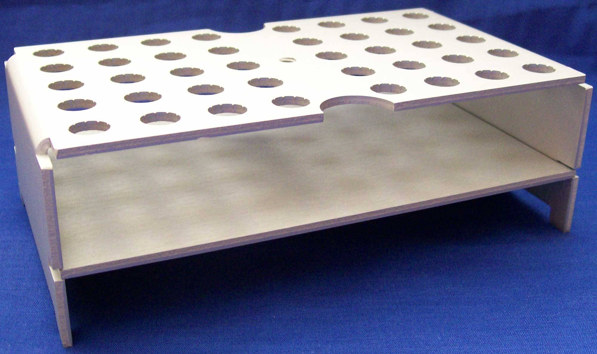 40-Place Keyed Rack - Anodized Aluminum