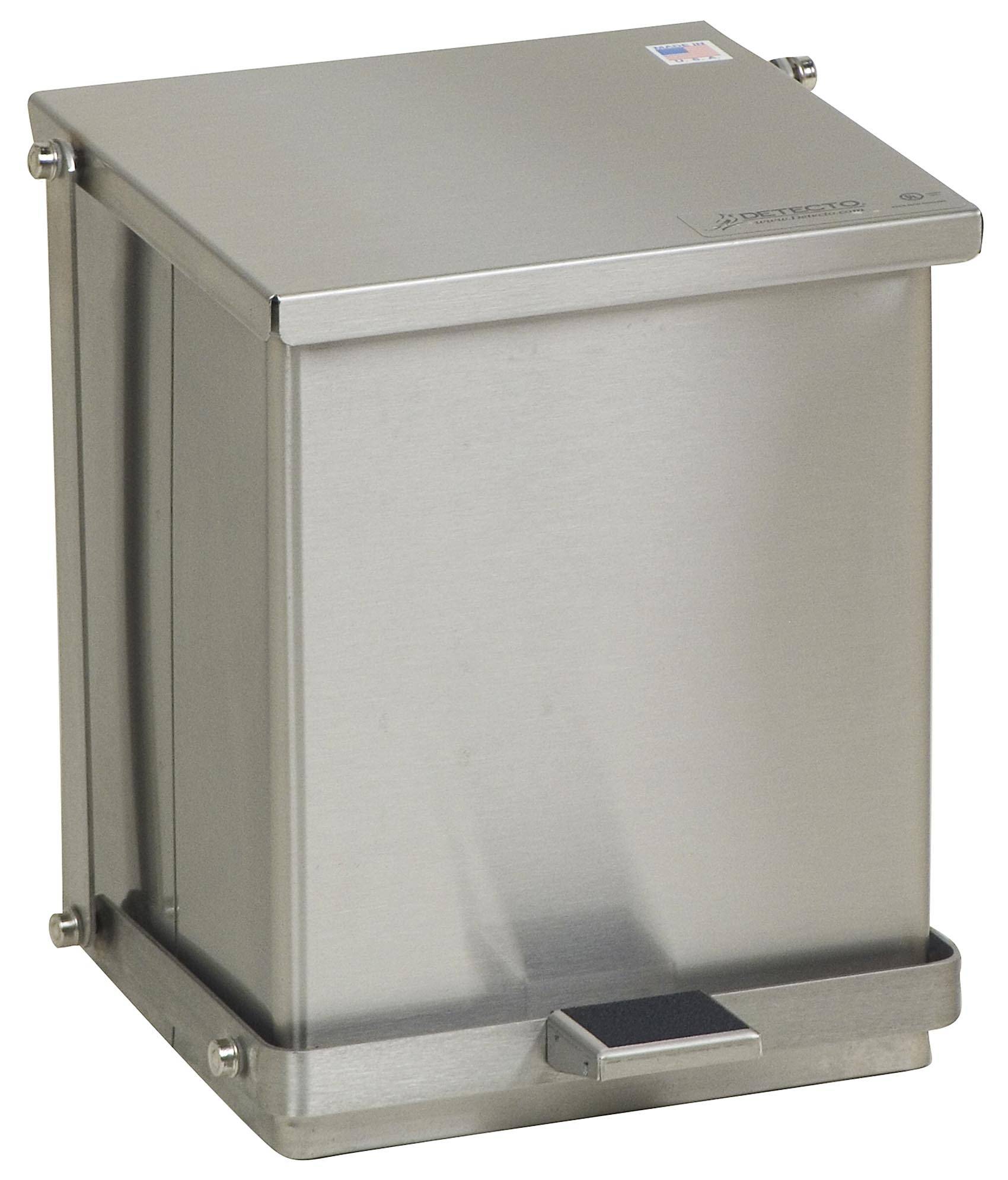 Detecto Stainless Steel Step-On Cans