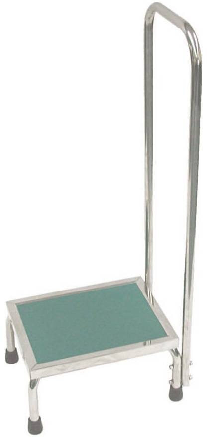 MRI Non-Magnetic Step Stool With Handrail FSM1725-01