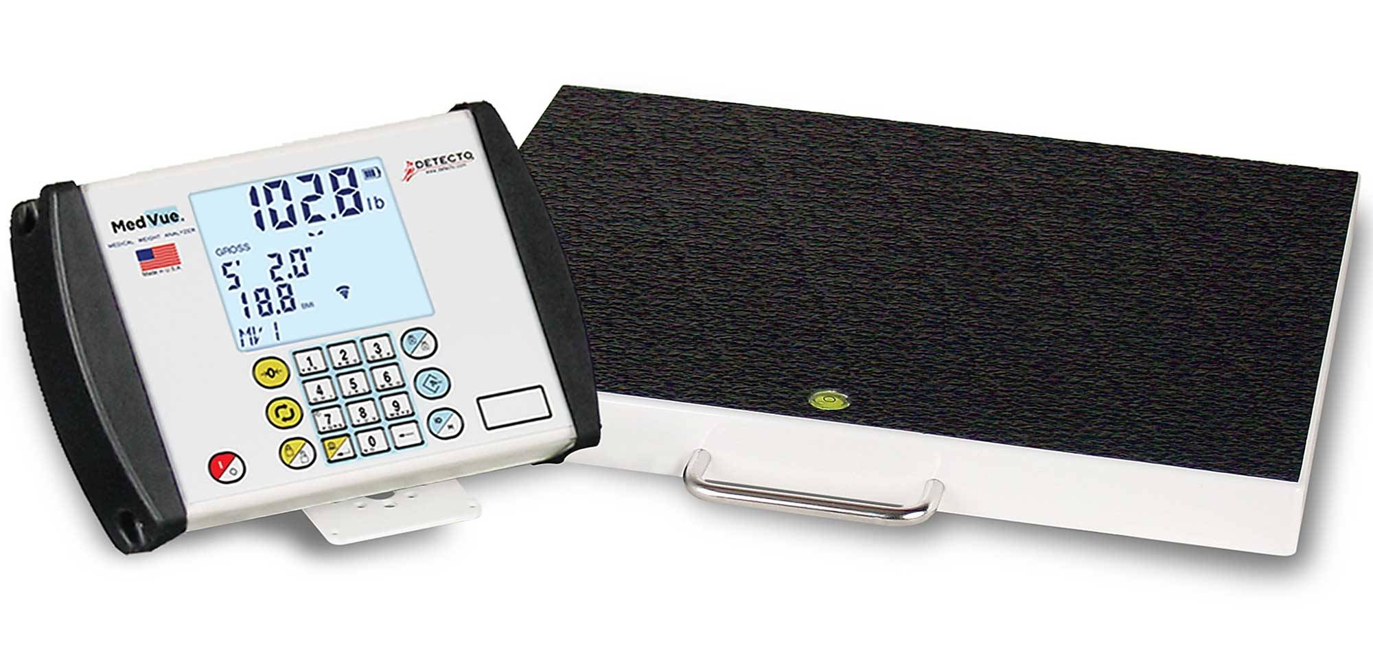 Detecto GP-600-MV1 Portable Digital Healthcare Scale 600 lb Capacity