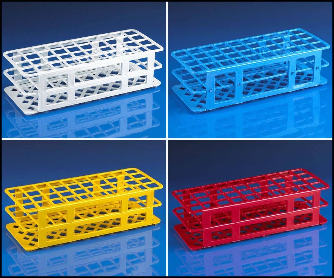 40-Place Snap-N-Rack Autoclavable PP Tube Rack for 25mm Tubes Globe ...