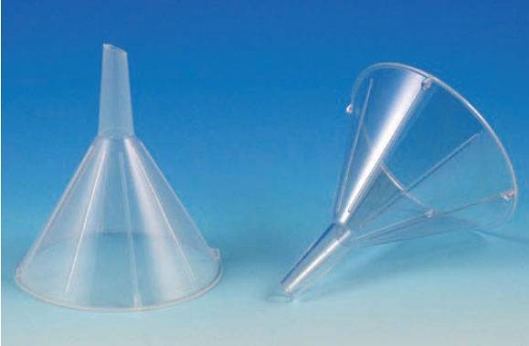 55mm Funnels Disposable Light Weight Funnels Globe Scientific