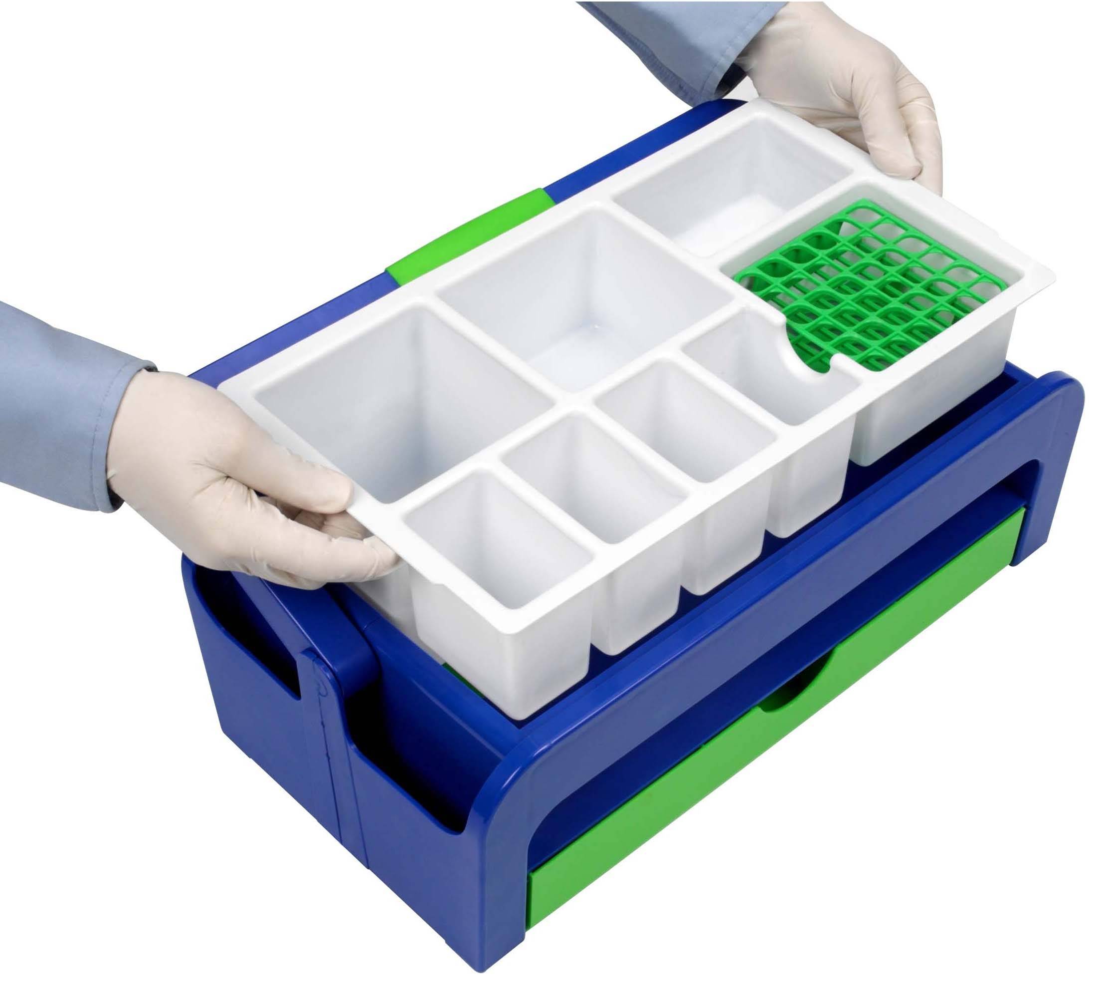 Droplet Phlebotomy Tray Tote With Inserts A 13mm Tube Rack HS2200A