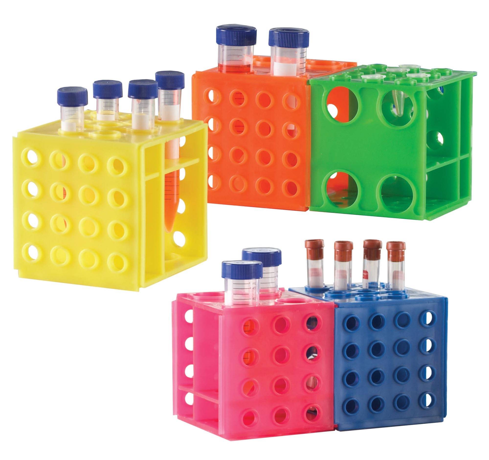 Heathrow Scientific Interlocking Cube Lab Tube Rack