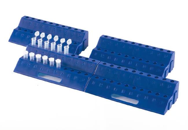 20-Well Two Tier Micro-Centrifuge Tube Rack Blue Heathrow HS4284A