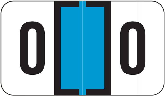 Jeter 2600 Match JENM Series Color Code End-Tab Numeric Laminated Label