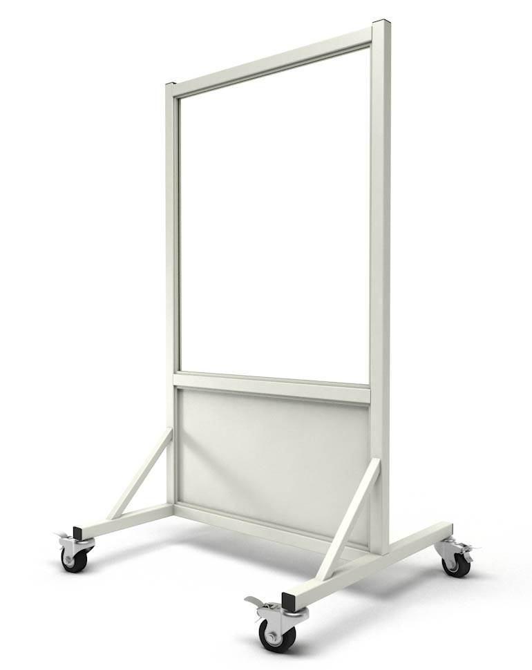 Phillips Safety LB-3036-ACR Mobile Lead Barrier Acrylic Window 30"Wx36"H