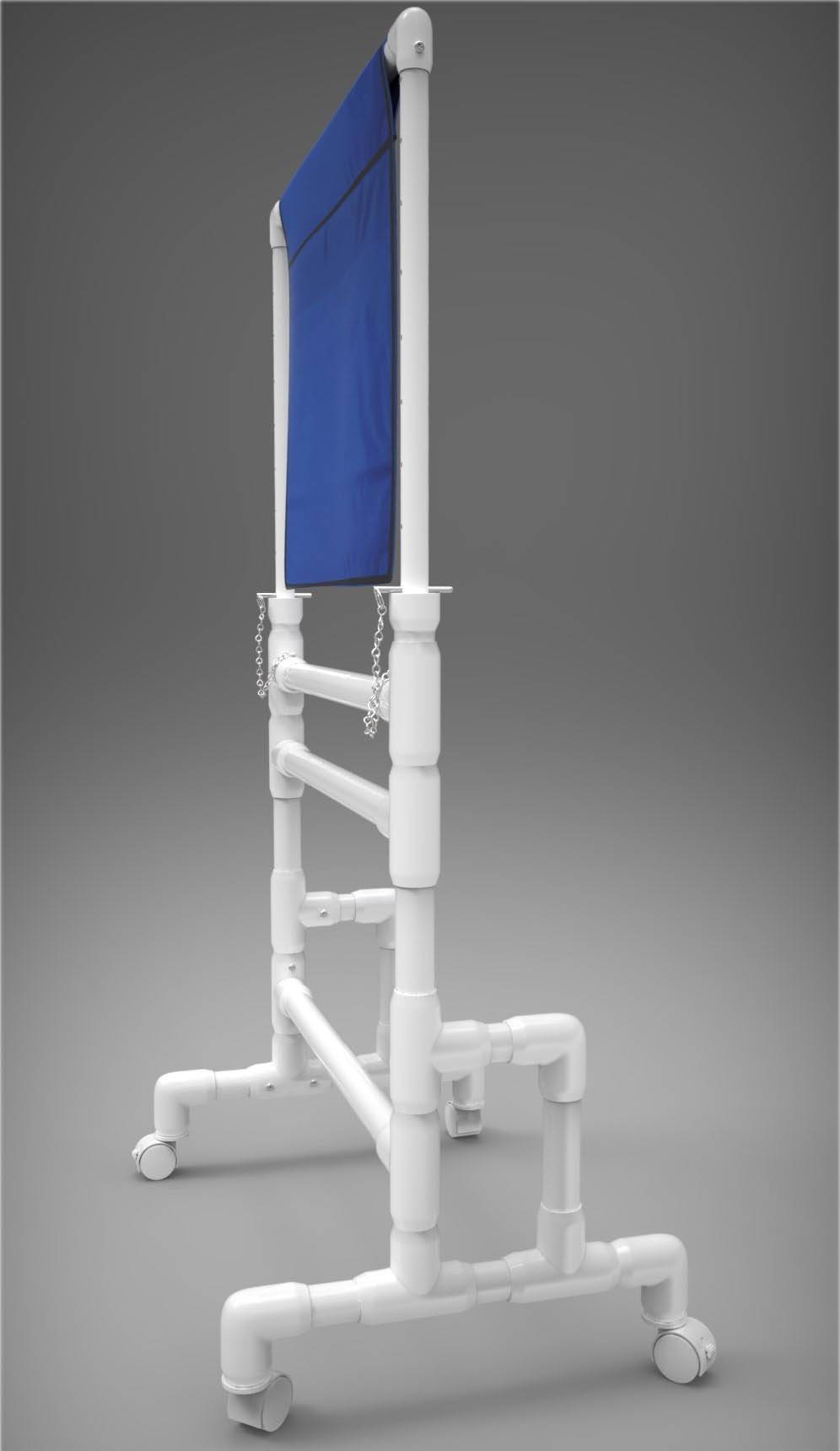 Open base Adjustable Mobile Lead Protection Shield