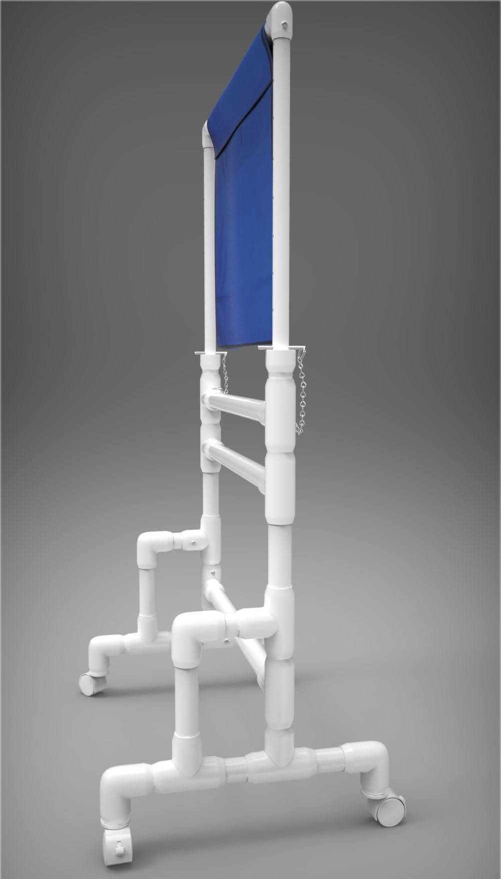 Open base Adjustable Mobile Lead Protection Shield