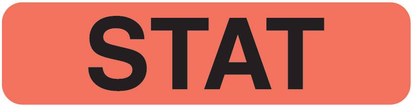 Arden Label MAP343 Stat Label Pre-Printed Medical Chart Mini Label