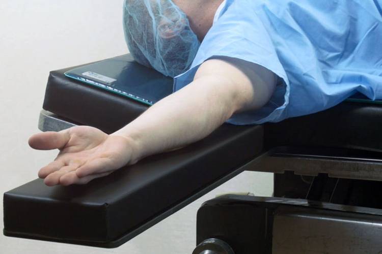 Operating Room Table Underpad Mount Armboard Mid Central Medical MCM440