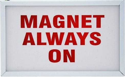 Magnet Always On Light-Up Wall Sign