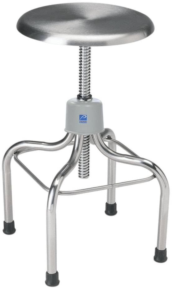 Pedigo Adjustable SS Contoured Seat Stool
