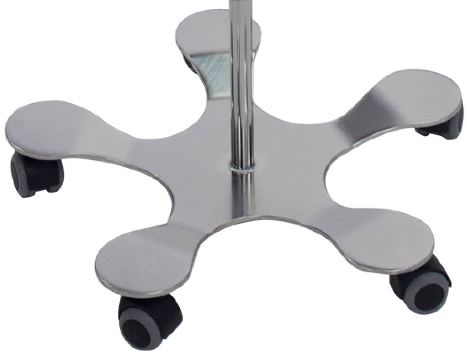 Pedigo Hand Operated 5-Leg Base SS IV Stand with 2 or 4-Hook