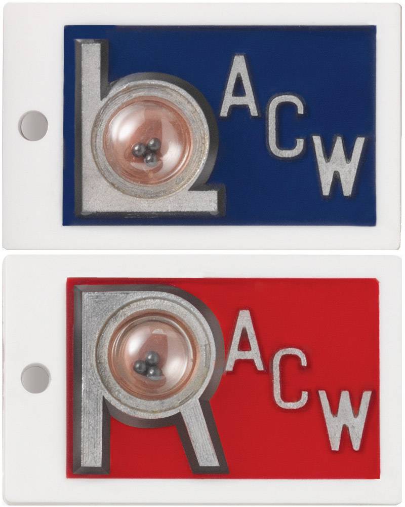 Plastic Horizontal Position Markers 7/8" L & R With Initials PPP03-H