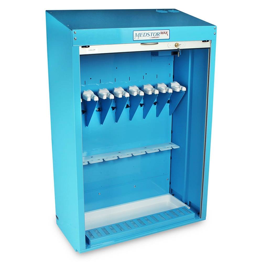 Harloff SCBR-8DP 8 Scope Short Storage Cabinet Drying Package Tambour Door