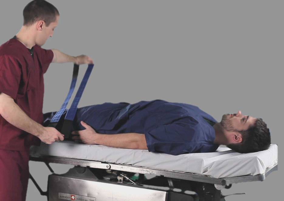 Shielding Two Piece Velcro Restraint Strap System