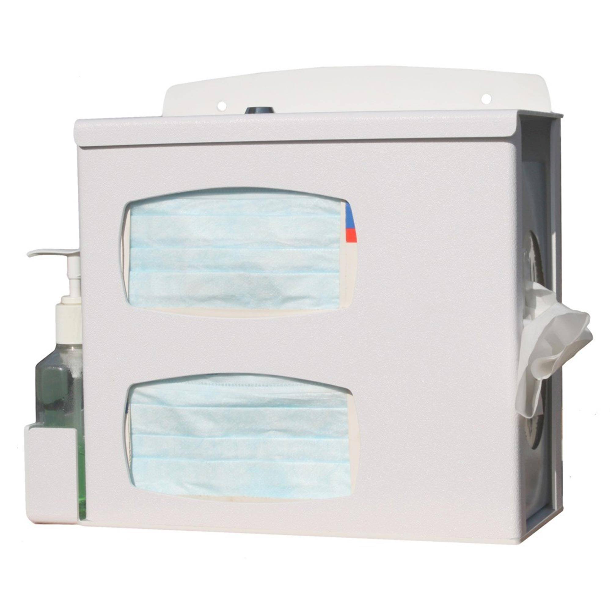 Compact Locking Respiratory Hygiene Station Supply Dispenser M4801