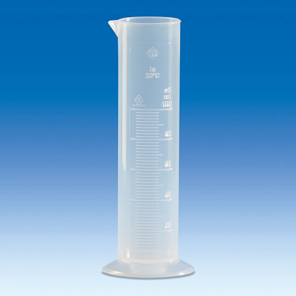 BrandTech Polypropylene Short-Form Cylinder with Molded Graduations
