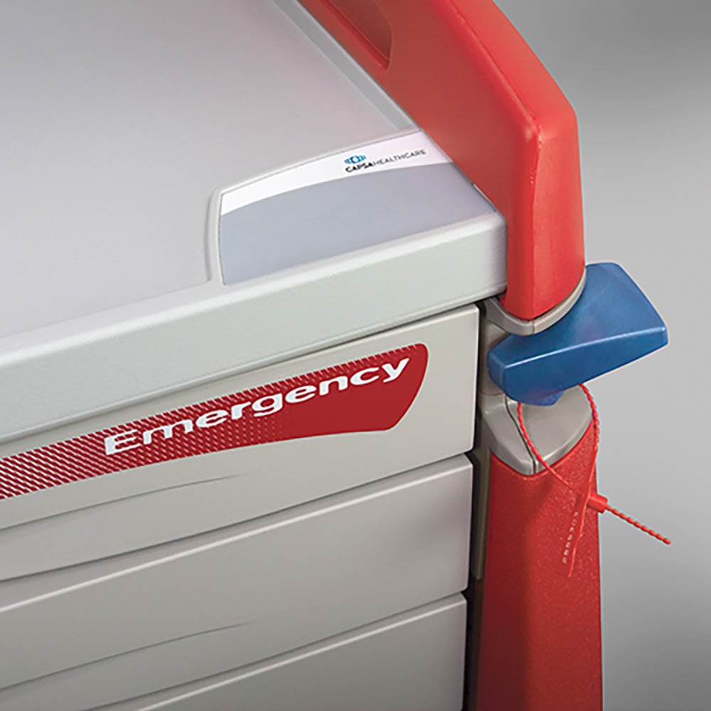 Capsa AM10MC-ER-B-STK Quickship Avalo Emergency Cart 6 Drawers