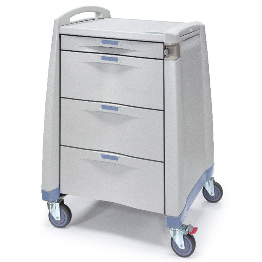 Capsa Avalo PCS Punch Card Medication Cart with 4 Drawers