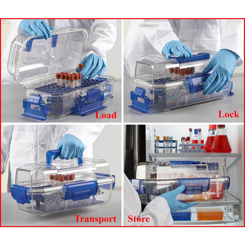 Heathrow Scientific DuraPorter Polycarbonate Transport Box Storage Box
