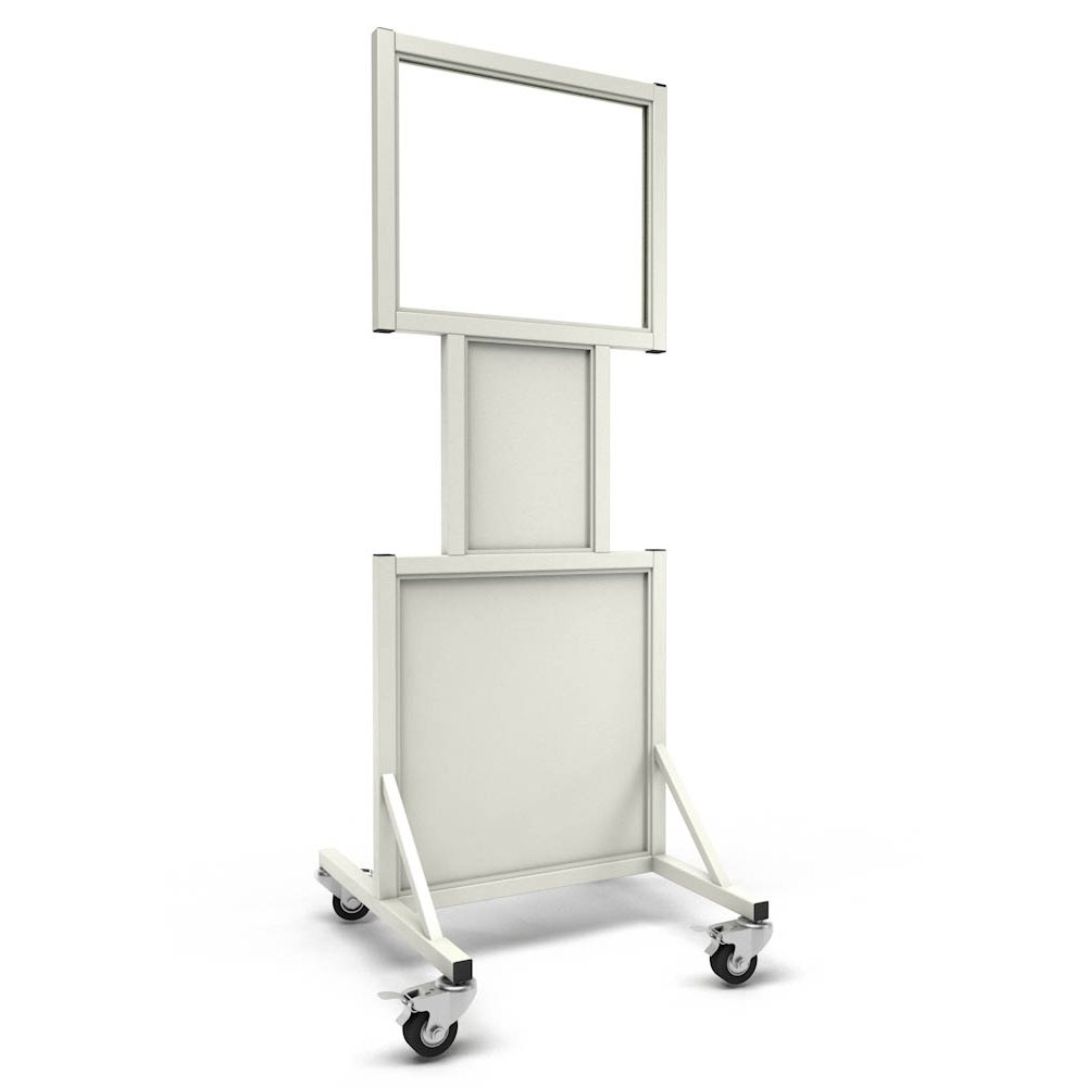 Mobile Lead Barrier Acrylic Window 20"Hx24"W Phillips Safety LB-2024-N-ACR