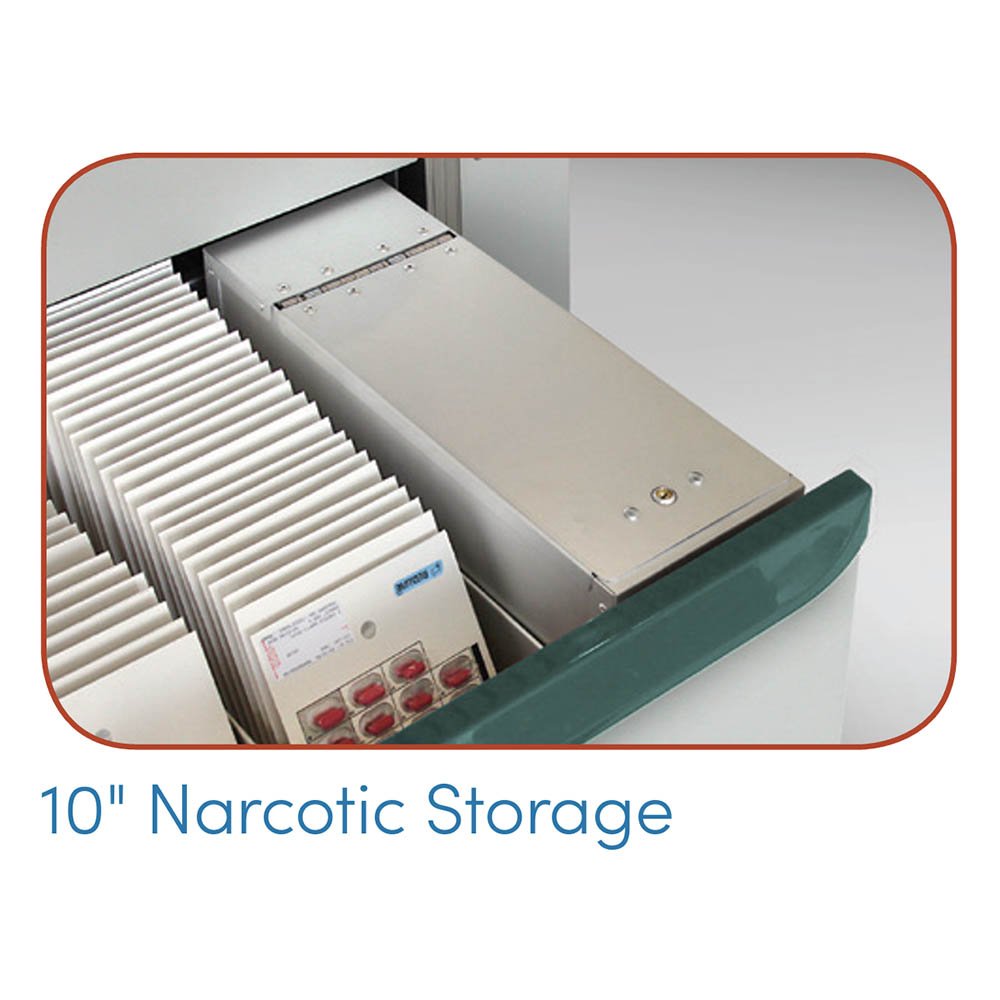 Capsa M-Series M3PC 4-Drawer Punch Card Medication Cart