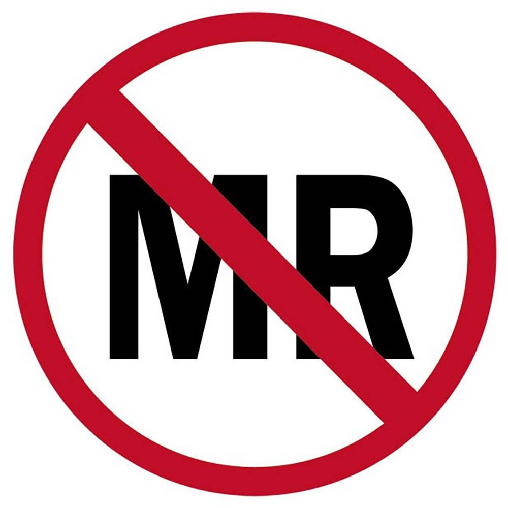 Z&Z Medical MRI Warning Sticker MR Unsafe