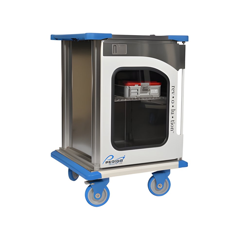 Pedigo RCC-256-MS-B Revolution Closed Surgical Case Cart Single Door