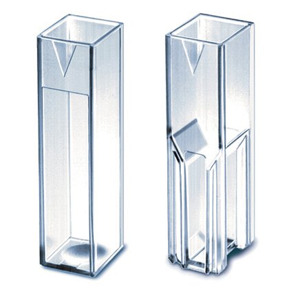 plastic cuvette absorbance range
