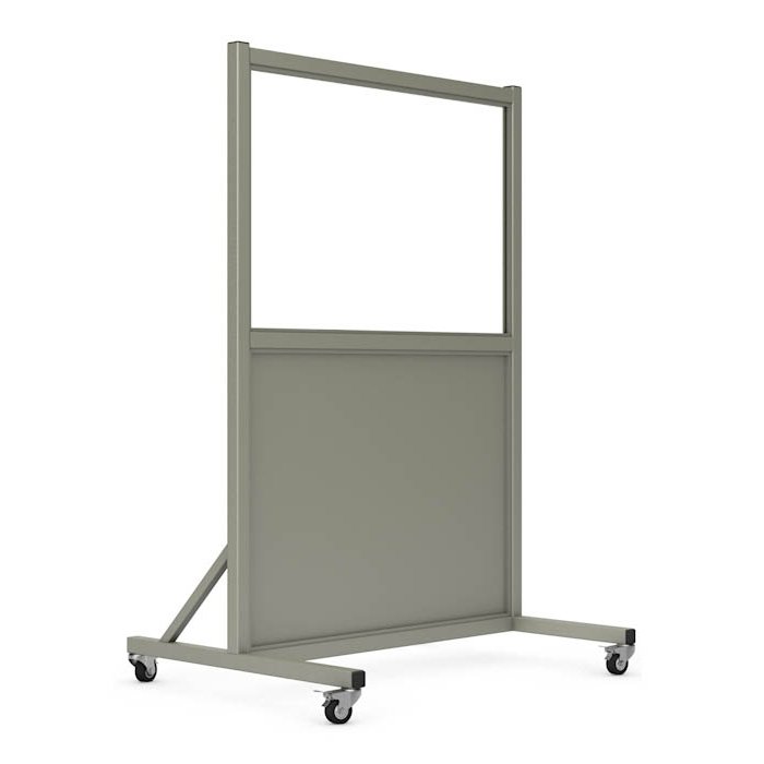 Phillips Safety LB-2436-S Mobile Lead Barrier Glass Window 24" H x 36" W