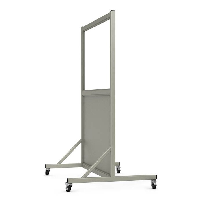 Phillips Safety LB-2436-S Mobile Lead Barrier Glass Window 24" H x 36" W