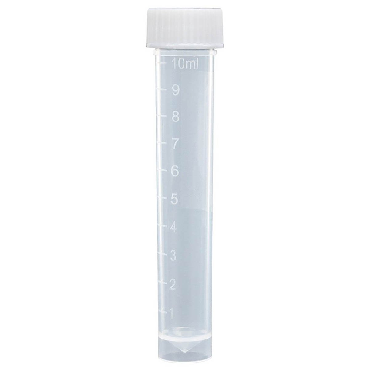 10mL PP Transport Tube Self-Standing Conical Bottom PE Screw Cap Globe ...