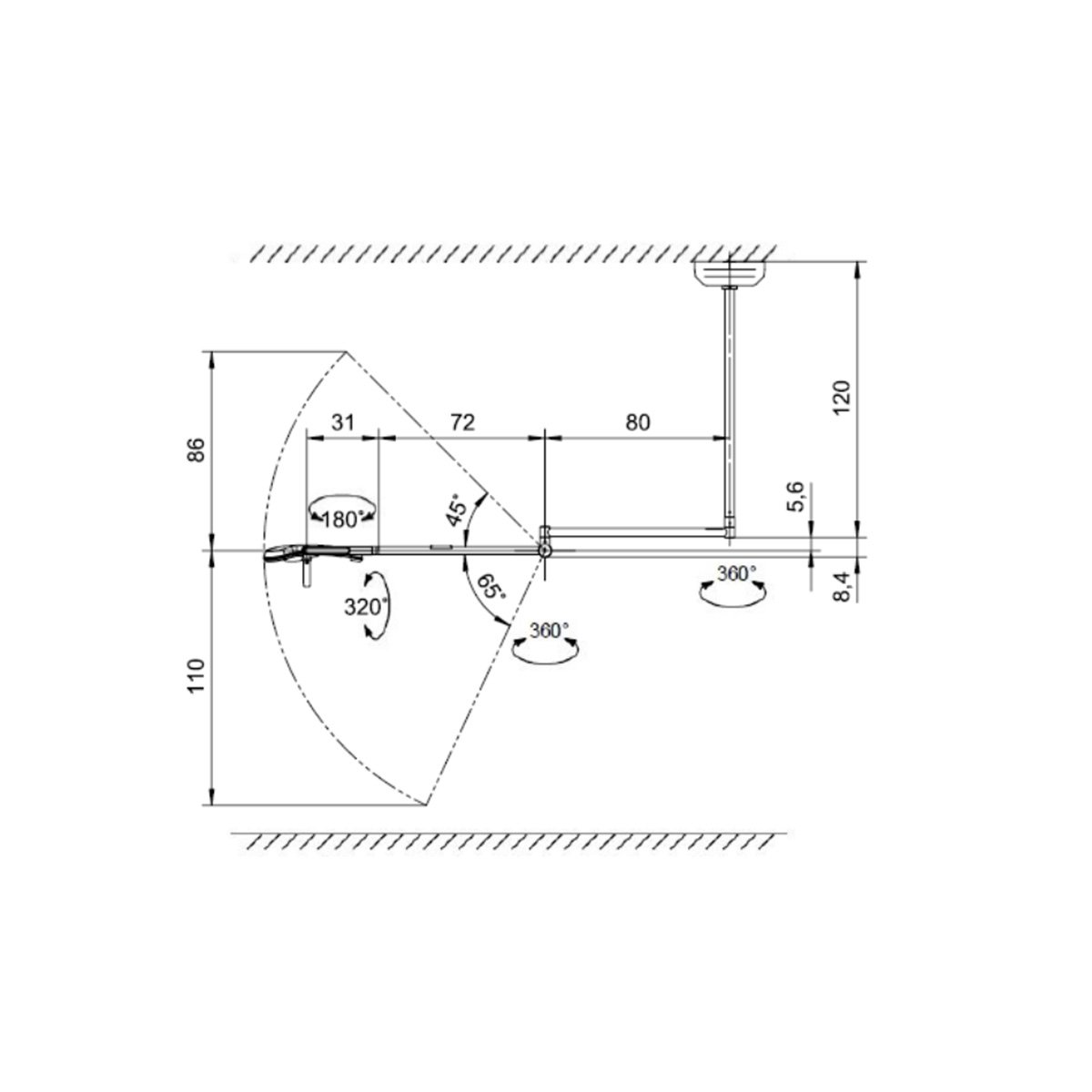 TRIANGO 100-3 Light with 4 Dimming Levels and 3 Color Shades