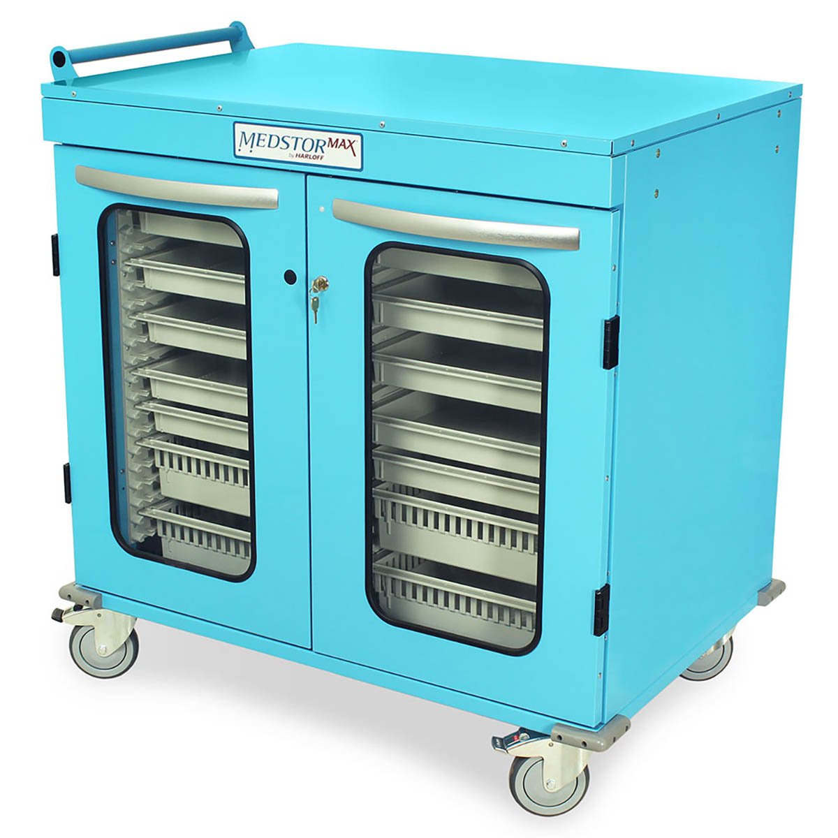 Harloff MSPM42-00GK Half Height Double Column Medical Storage Cabinet ...