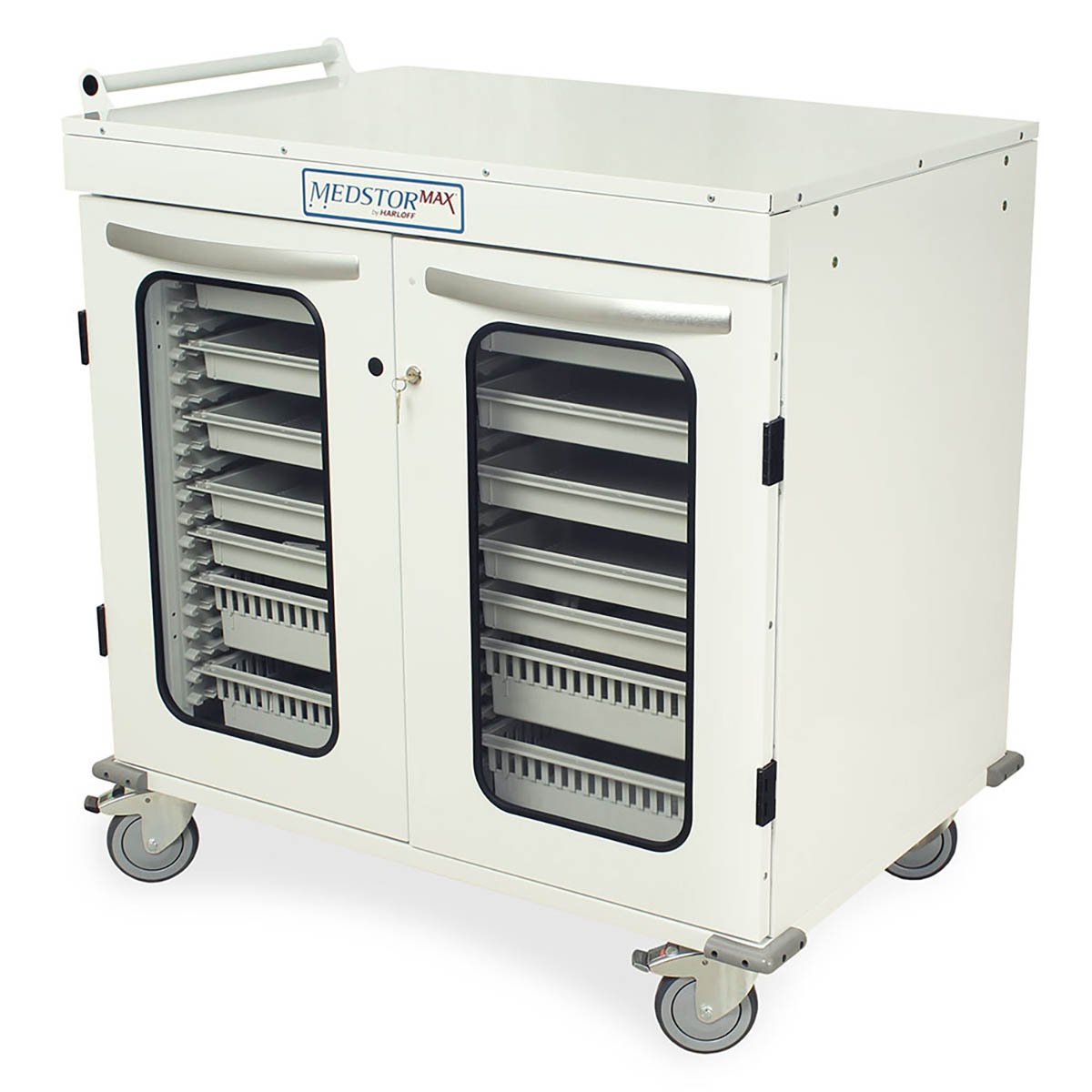 Harloff MSPM42-00GK Half Height Double Column Medical Storage Cabinet ...