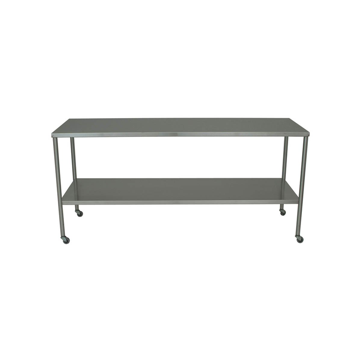 UMF Medical Stainless Steel Instrument Table with Shelf