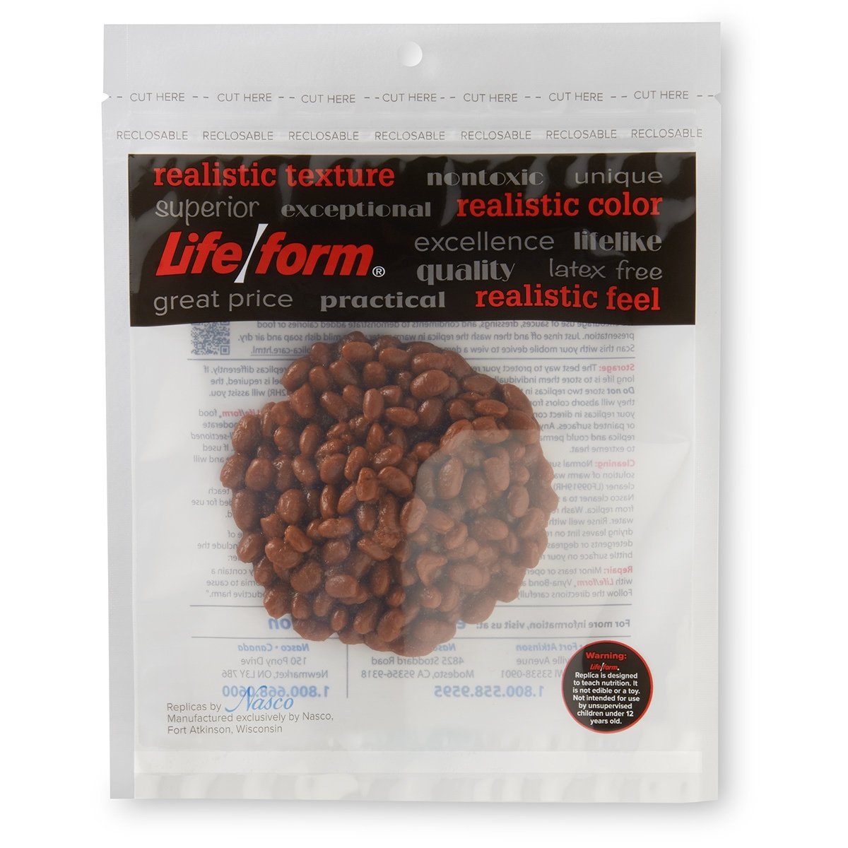 Nasco Life/form Beans Food Replica - Baked - 2/3 cup (160 ml)