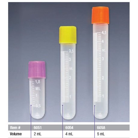 Sample Tube PP Graduated Round Bottom External Threads Globe Scientific