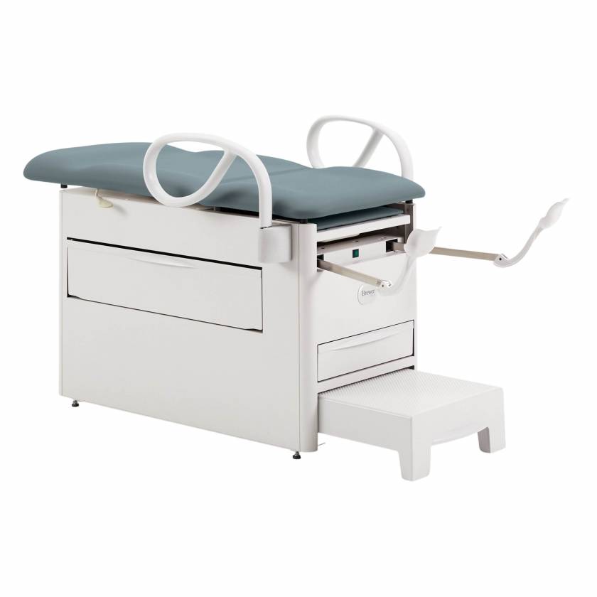 Brewer Versa Exam Table with Stirrups, Assist Handles, Pelvic Tilt, Outlet