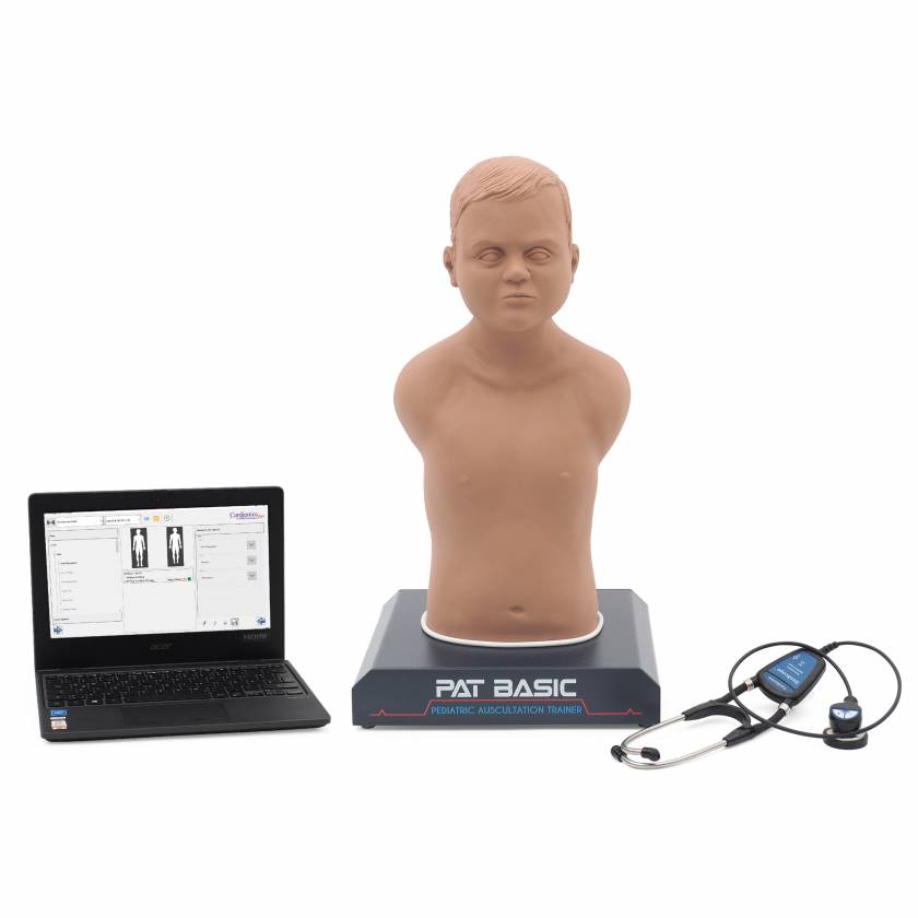 PAT Basic Pediatric Auscultation Manikin, SimScope & Laptop