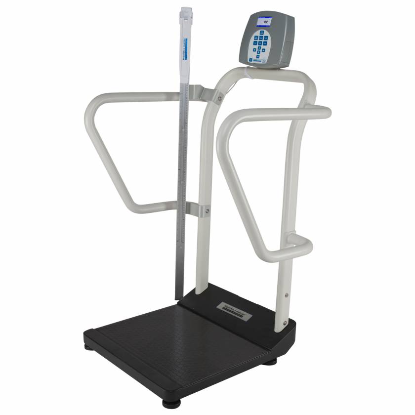 Digital Platform Scale Extra Wide Handrails Digital Height Rod