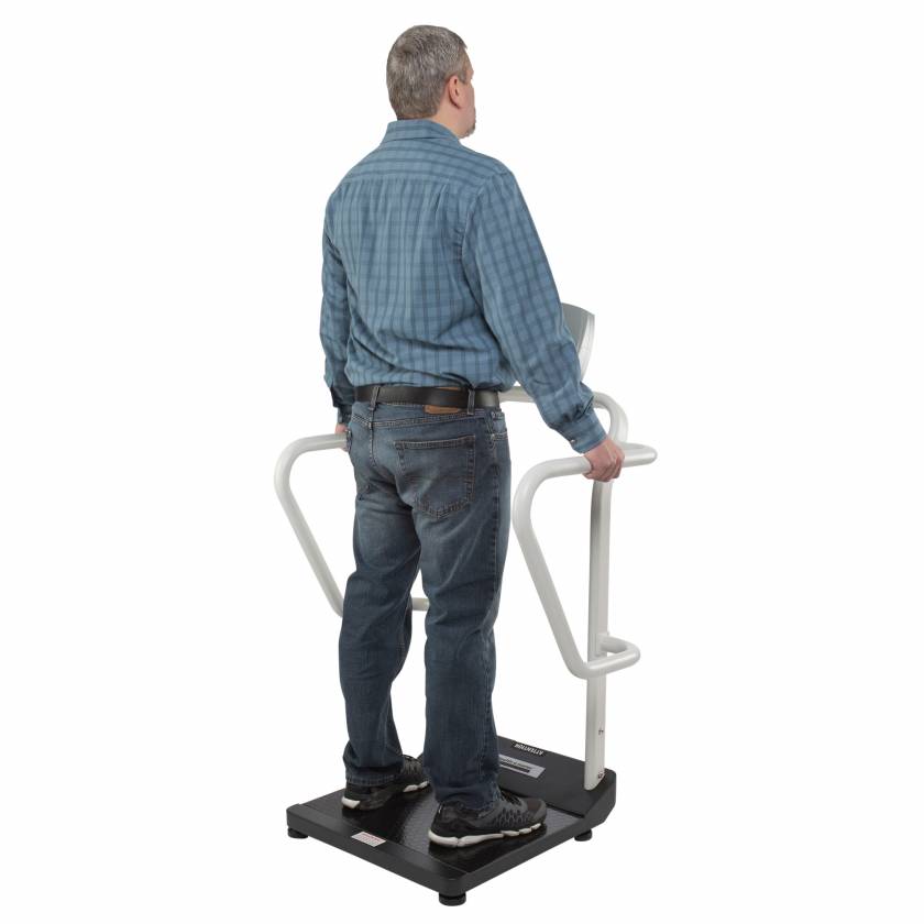 Bariatric Digital Platform Scale with Extra Wide Handrails