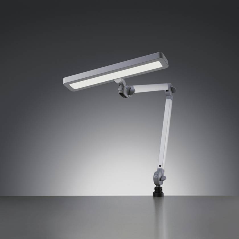 ALD LED Task Light with 31" Double Arm,Table Clamp Mounted