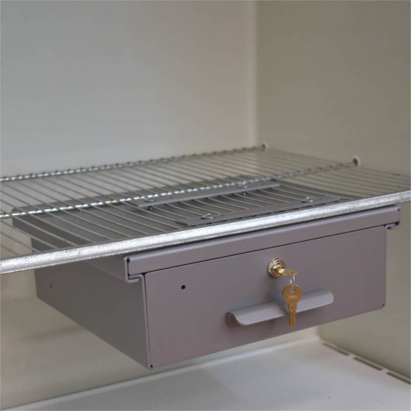 Omni Medium Aluminum Refrigerator Lock Box with Key Lock 183025