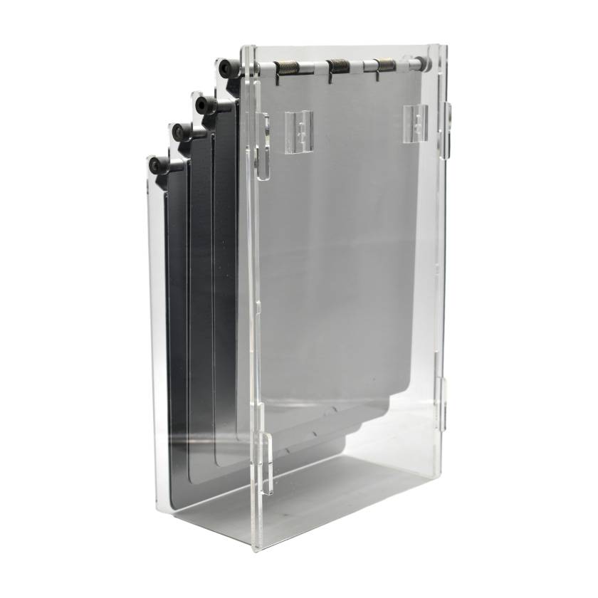 OmniMed 263000 Acrylic 4-Slot Chart Holder Storage Rack