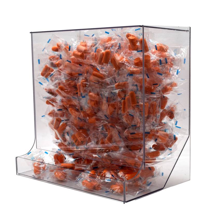 OmniMed Clear Wall Mounted Bulk Dispenser, Easy Tray Access