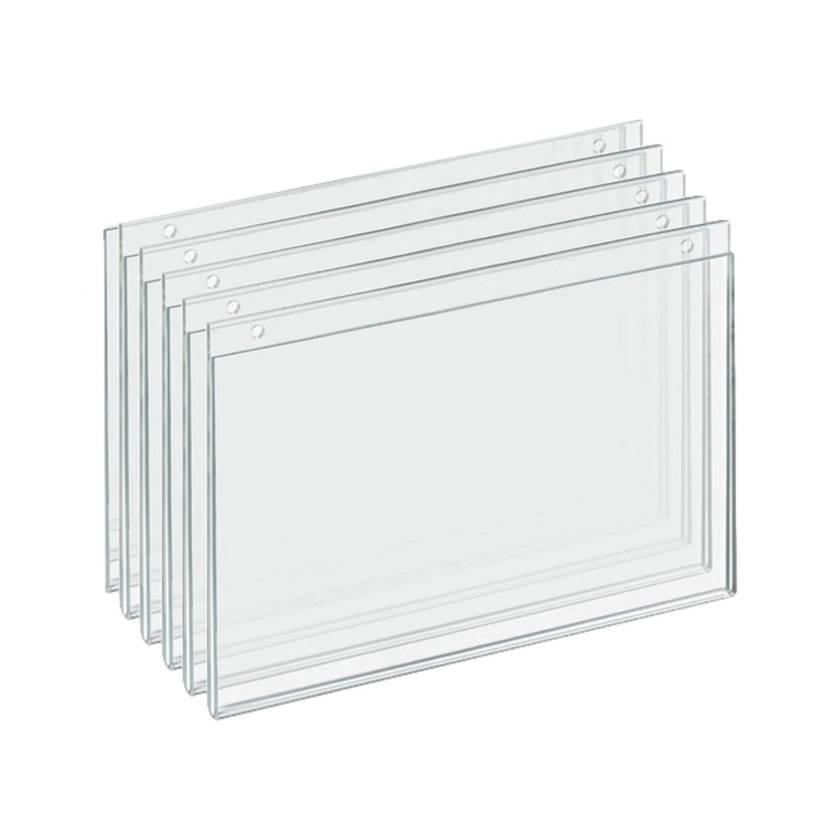 OmniMed Clear Acrylic Wall Mounted Horizontal Sign Holder